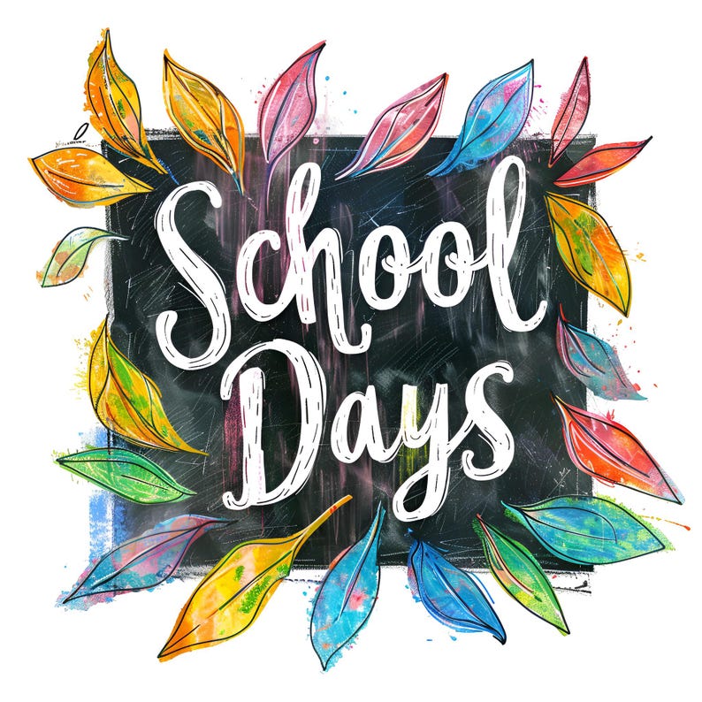 School Clipart Mega Bundle: 42 PNG Designs for Stickers, Cards (digital ...