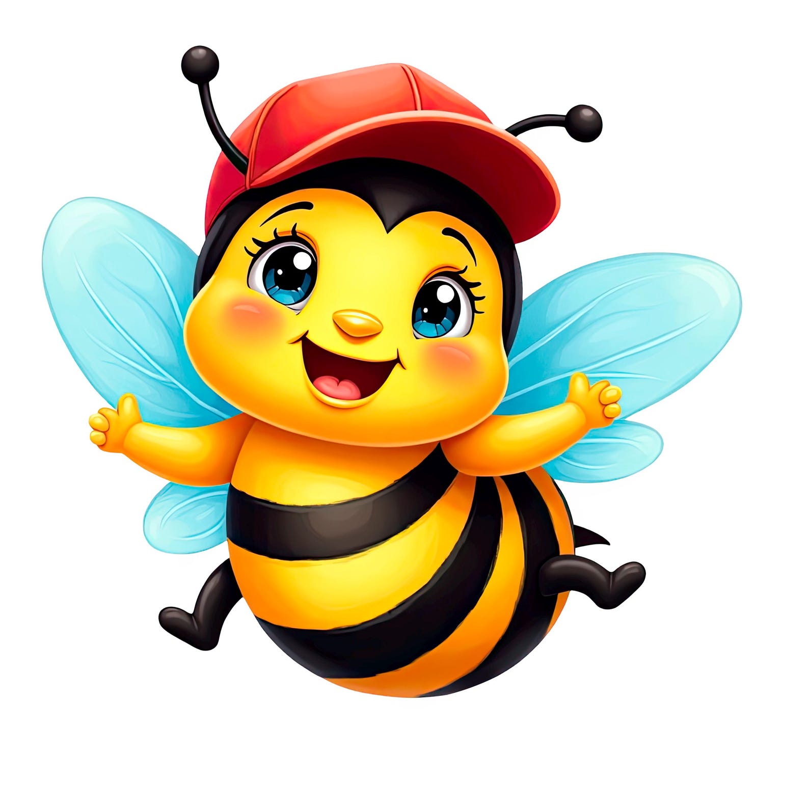 Cute Bees Clipart – Adorable Honey Bee PNG Bundle (digital Download ...