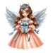 28 PNG Christmas Angel Clipart Bundle,png Files,cute Holiday Angels ...