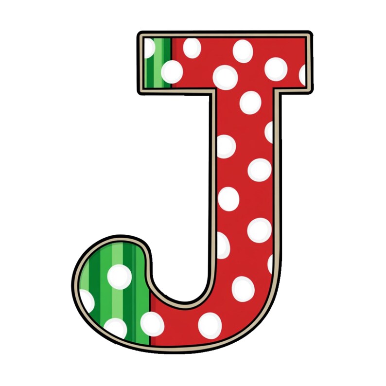 Christmas Alphabet Sublimation PNG – Festive Letter Clipart Bundle ...