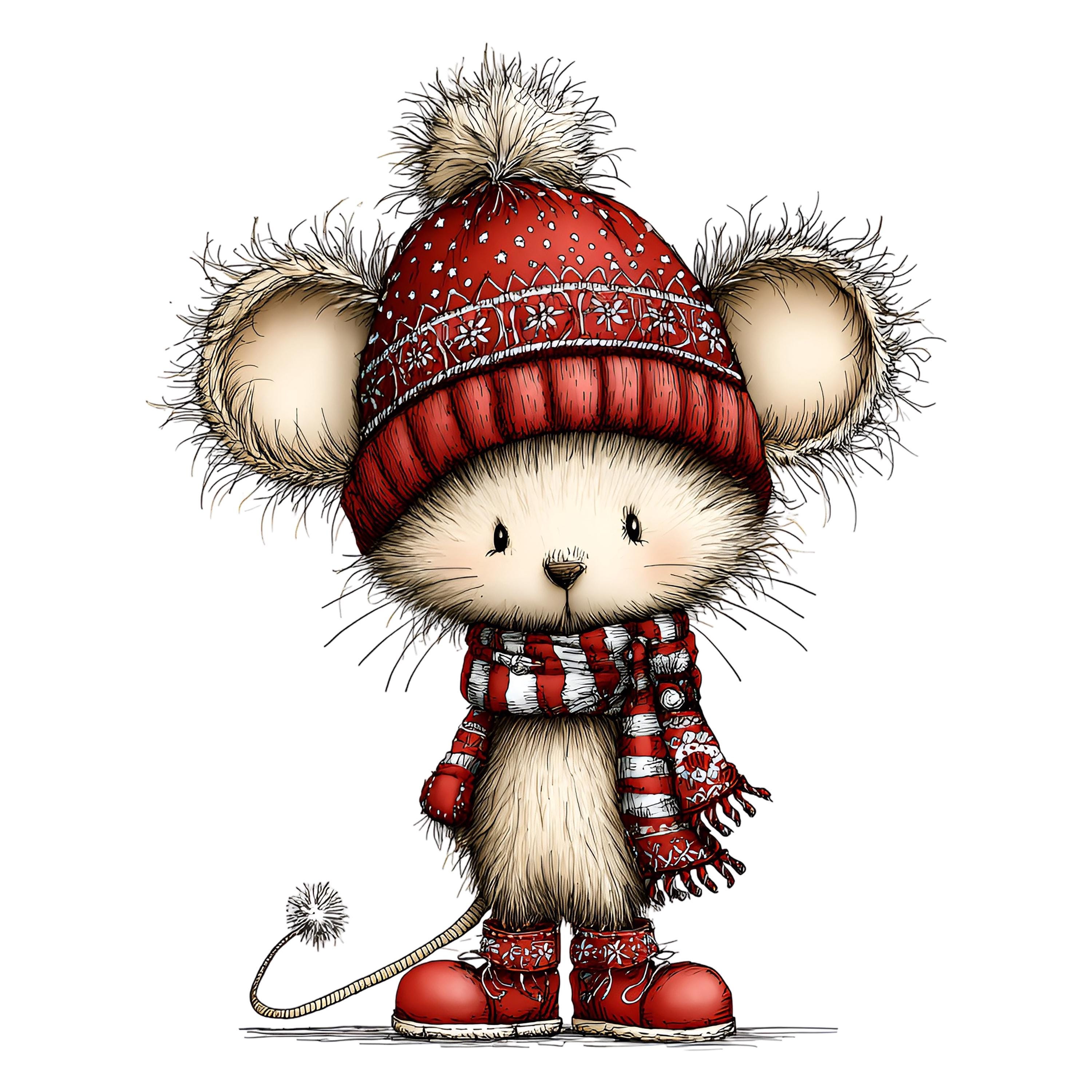 Whimsical Winter Clipart Bundle – Cozy Seasonal PNG Pack (instant ...