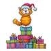 Whimsical Christmas Cat Clipart – Cute Holiday Kitty PNG Bundle ...