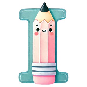 26 PNG Pencil Alphabet Back to School Clipart,highresolution Images ...