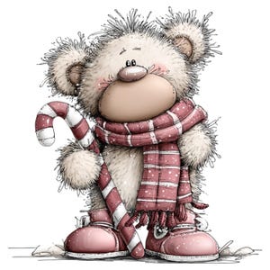 Whimsical Woodland Christmas Animals: Cute Holiday Clipart PNG Set ...