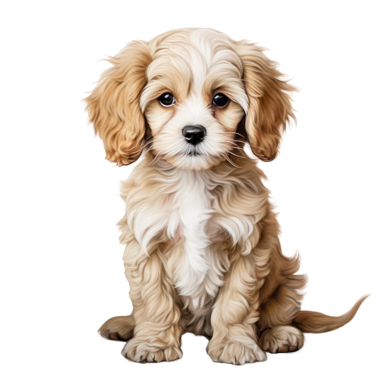 36 PNG Cavapoo Clipart Bundle,watercolor Dog,transparent PNG Files ...