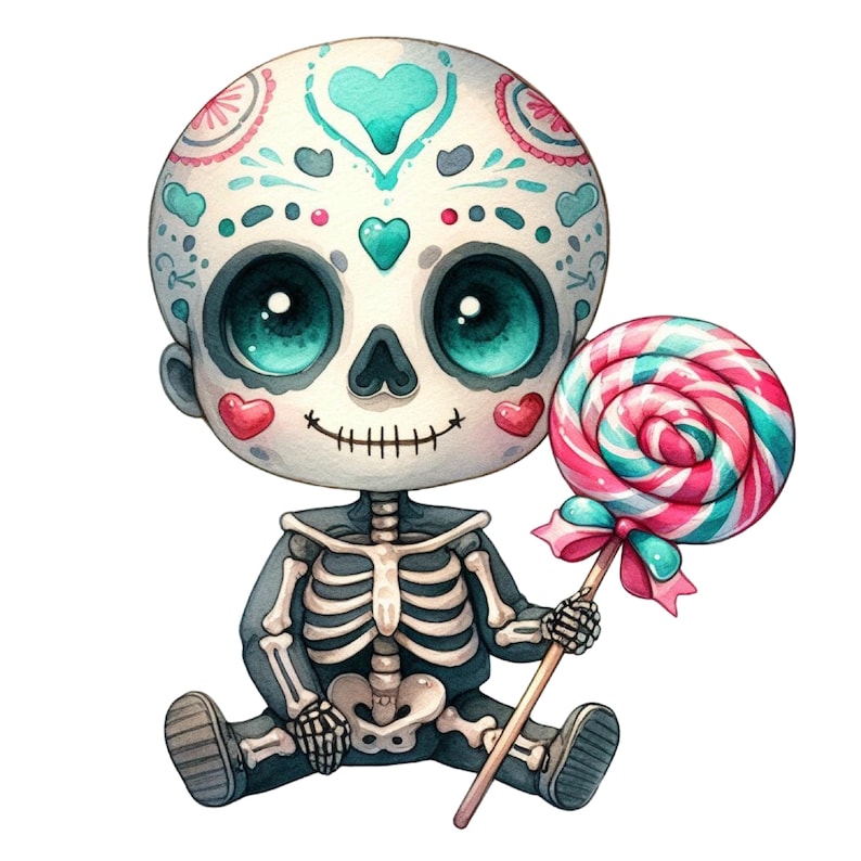 27 PNG Cute Creepy Halloween Clipart Set,png Files,perfect for ...