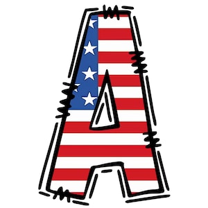 65 PNG 4th of July Alphabet Clipart Download,american Clipart,patriotic ...