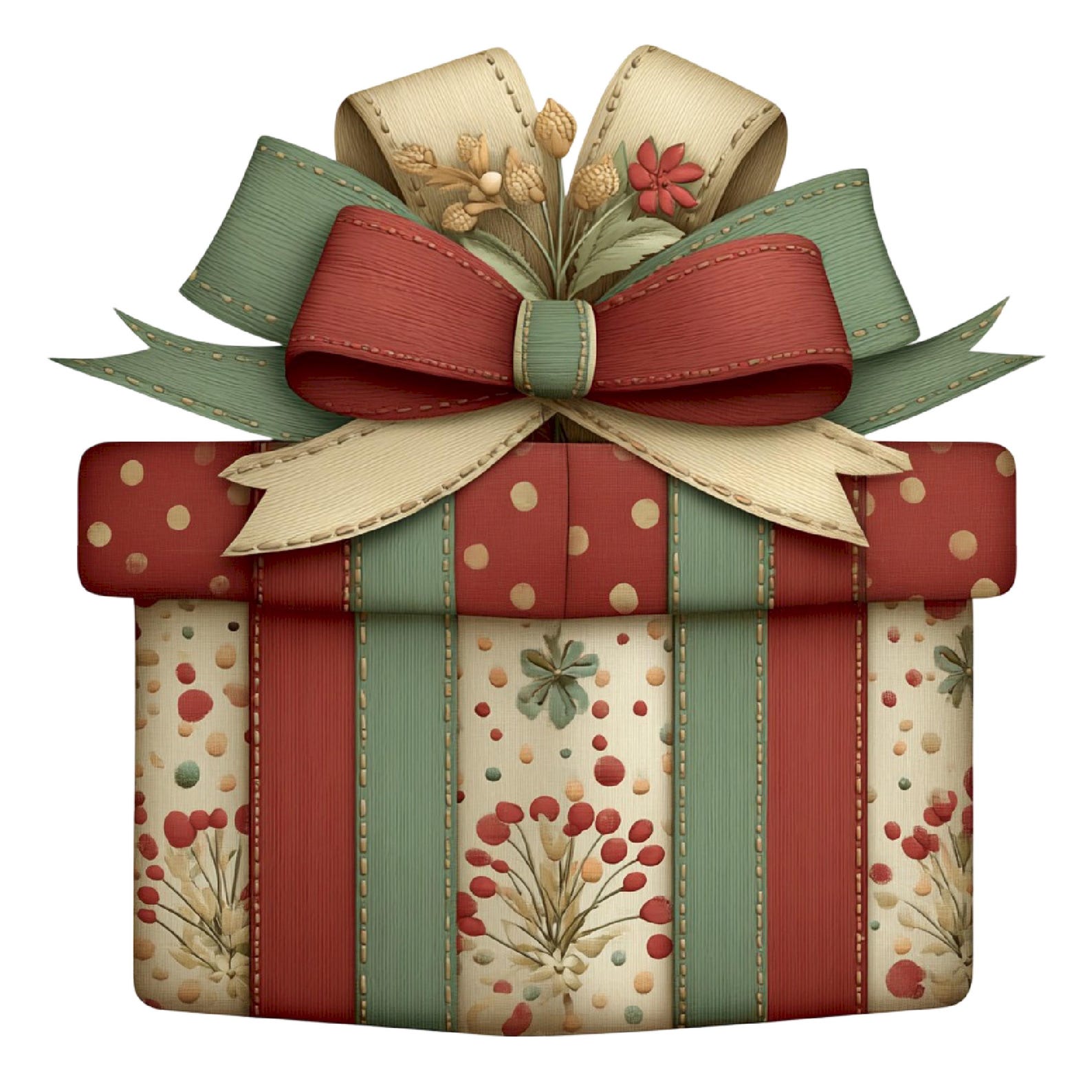 Christmas Gift Box Clipart – Festive Present PNG Bundle (digital ...