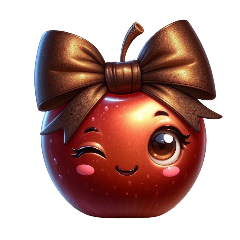 Funny Apple Back to School PNG Clipart: Commercial Use (digital ...