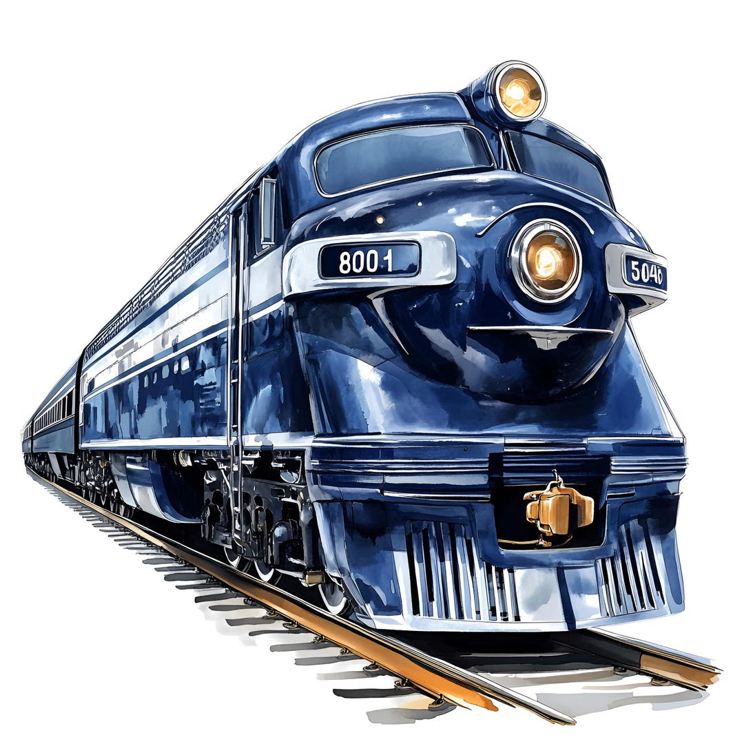 Winter Polar Express Clipart Bundle: Watercolor PNG Images (commercial ...