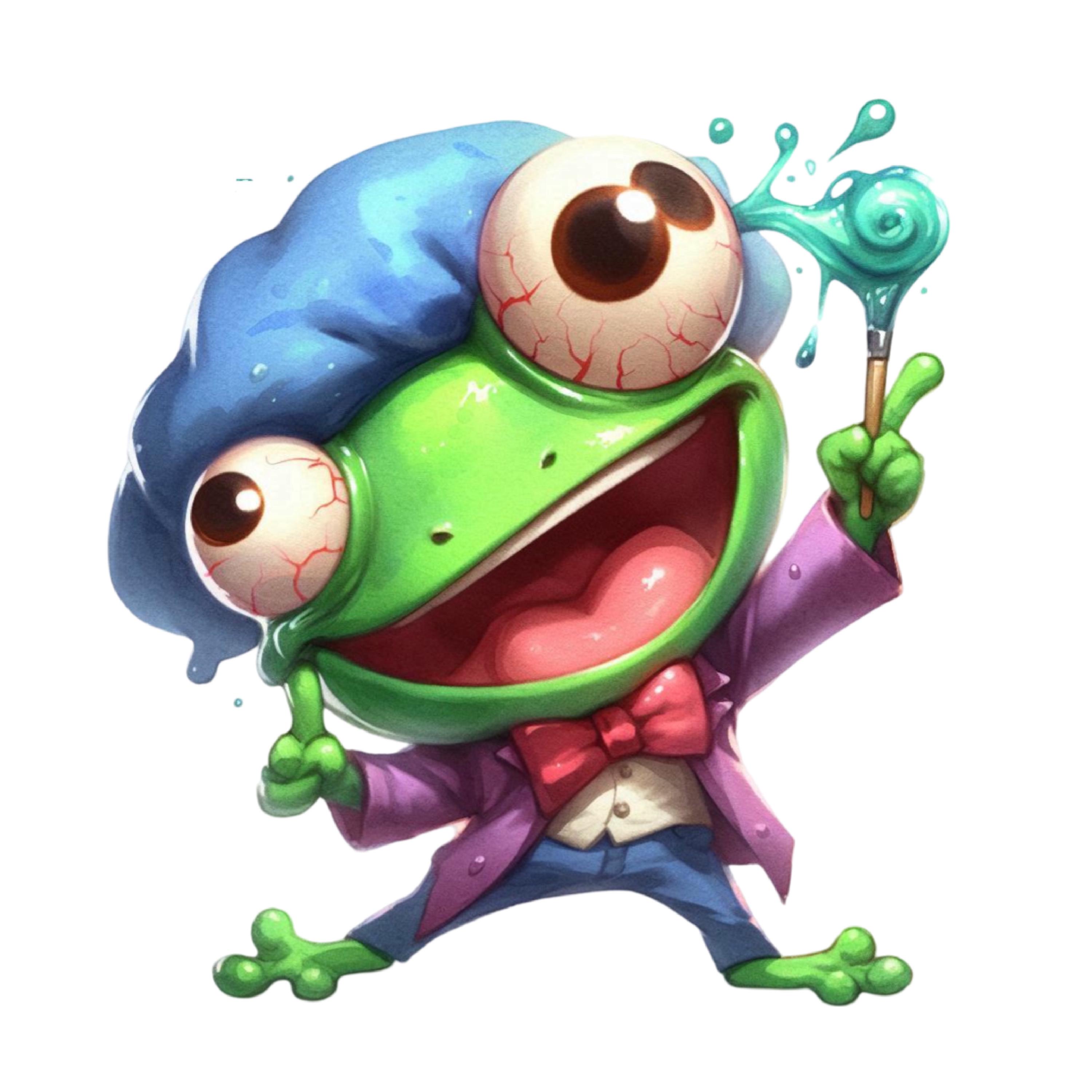 27 PNG Cute Frog Clipart Bundle, Funny Frog Clipart,watercolor Clipart ...