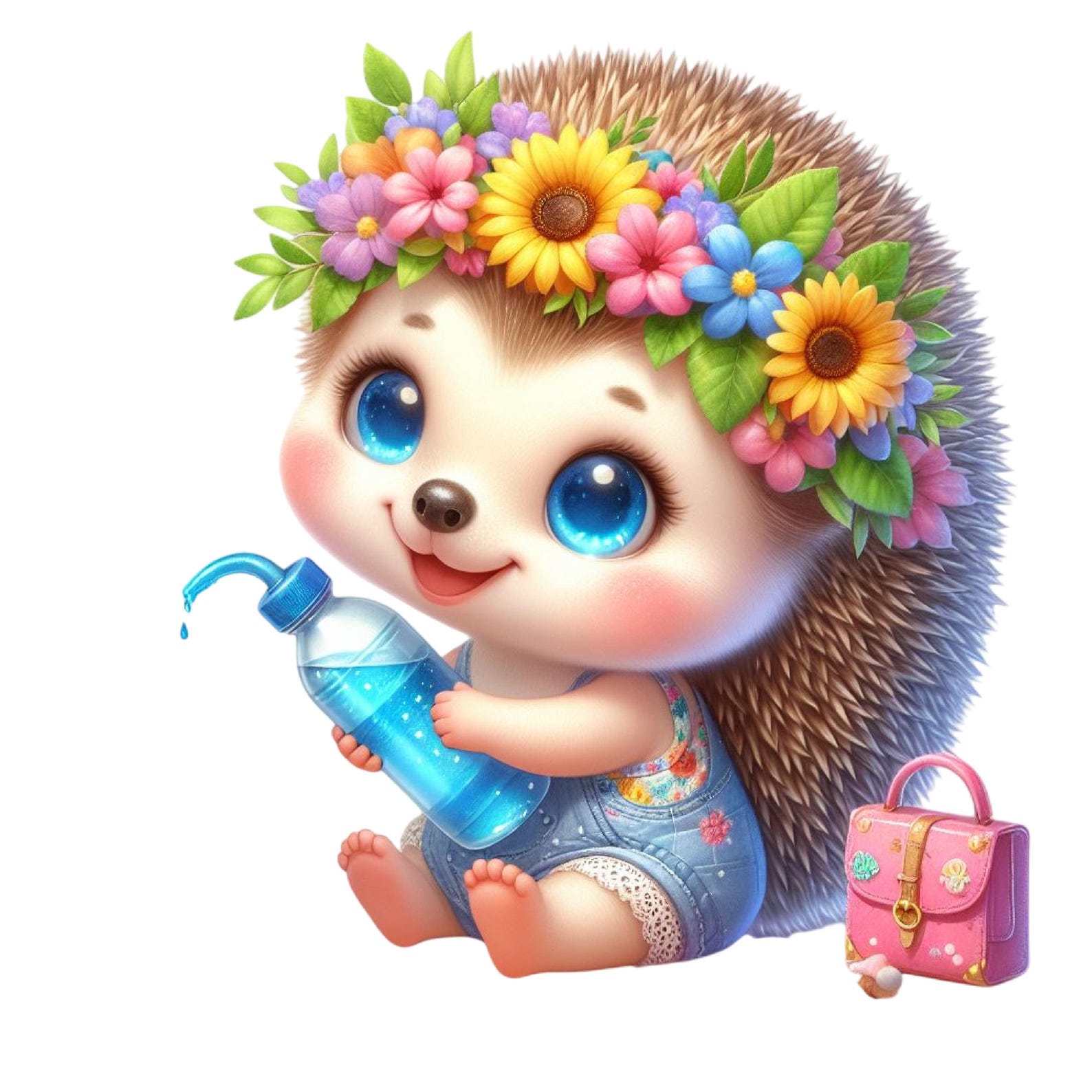25 PNG Cute Summer Hedgehog Sublimation Clipart,digital Download ...