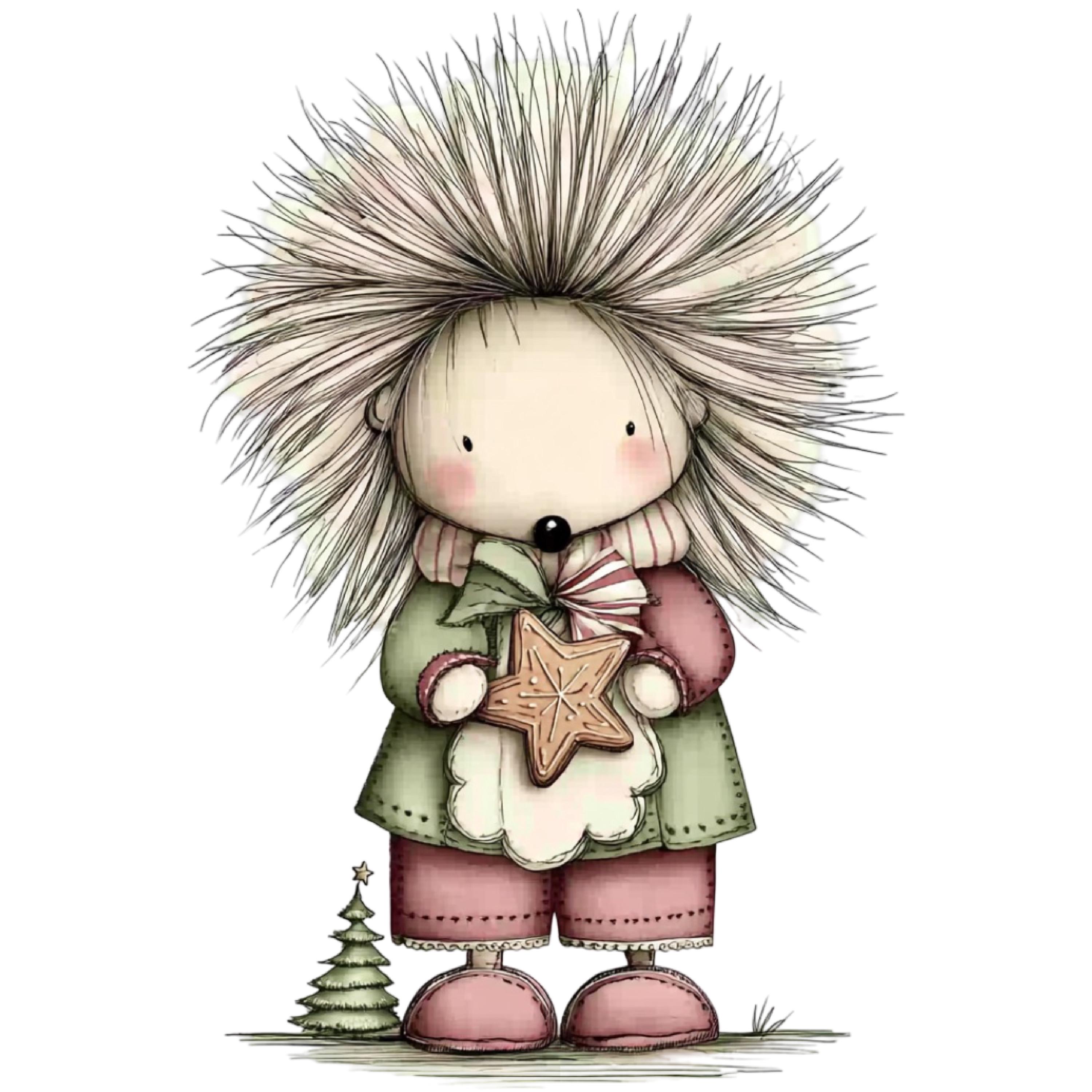 Whimsical Winter Animals Clipart: Cute Woodland Holiday PNG Images ...