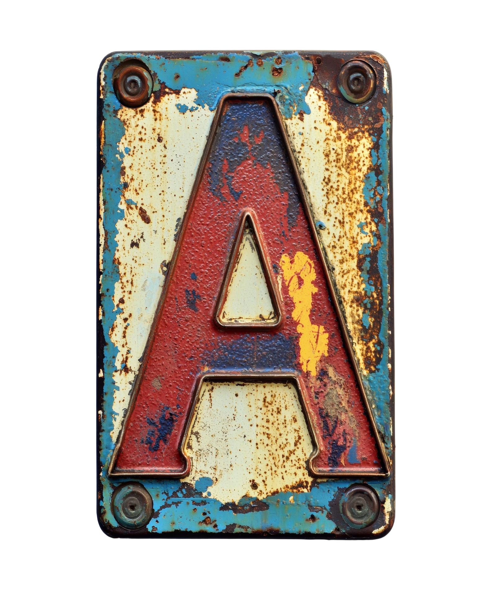 Metal License Plate Alphabet Clipart,36‑piece Vintage Auto Sign Letters ...