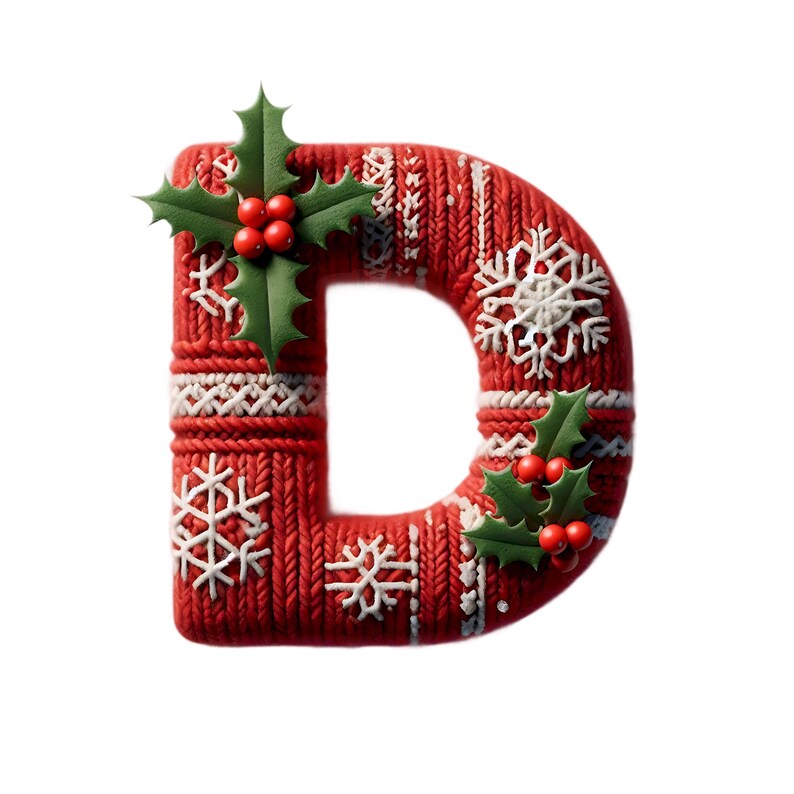 Christmas Alphabet PNG Clipart: Festive Letters, Sublimation Digital ...