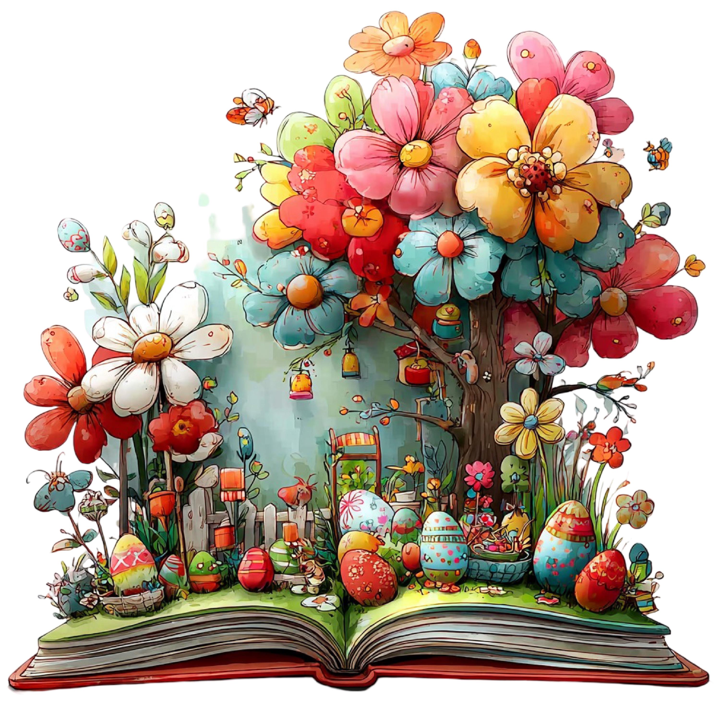 Easter Storybook Illustration Bundle: Spring Holiday Character Art 27 ...