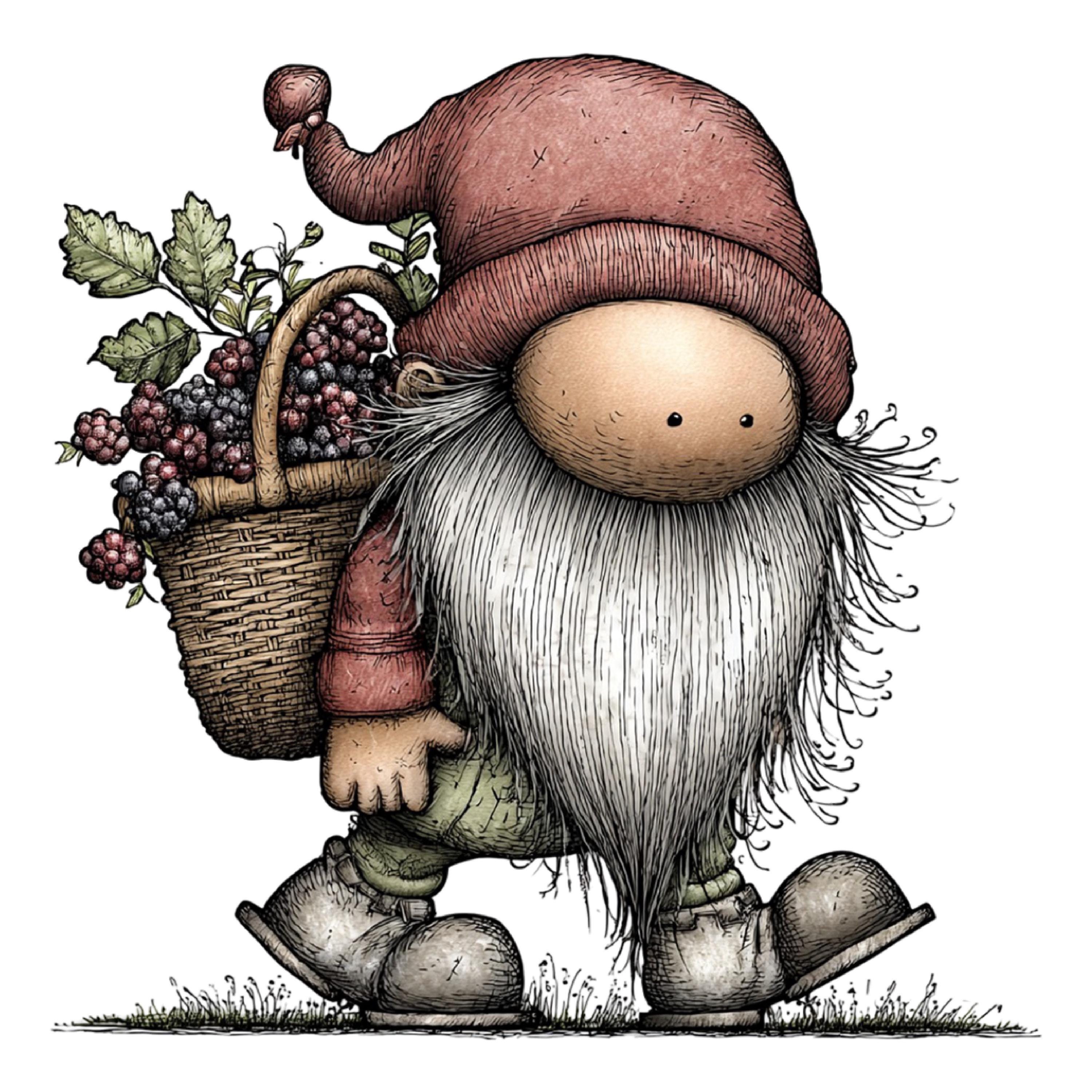 Whimsical Gnome Clipart Bundle: Cute Christmas PNG Images (digital ...