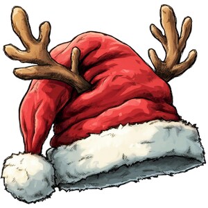 Santa Hat Christmas Sublimation – Festive Holiday PNG Bundle (digital ...