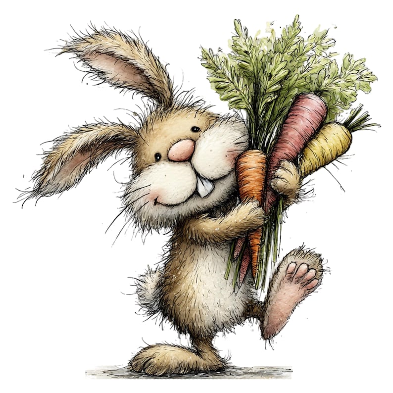 Whimsical Easter Animal Clipart Set: Spring Character Illustration ...