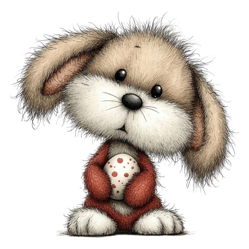 Whimsical Easter Clipart Set: Spring Holiday Illustration Bundle 38 PNG ...