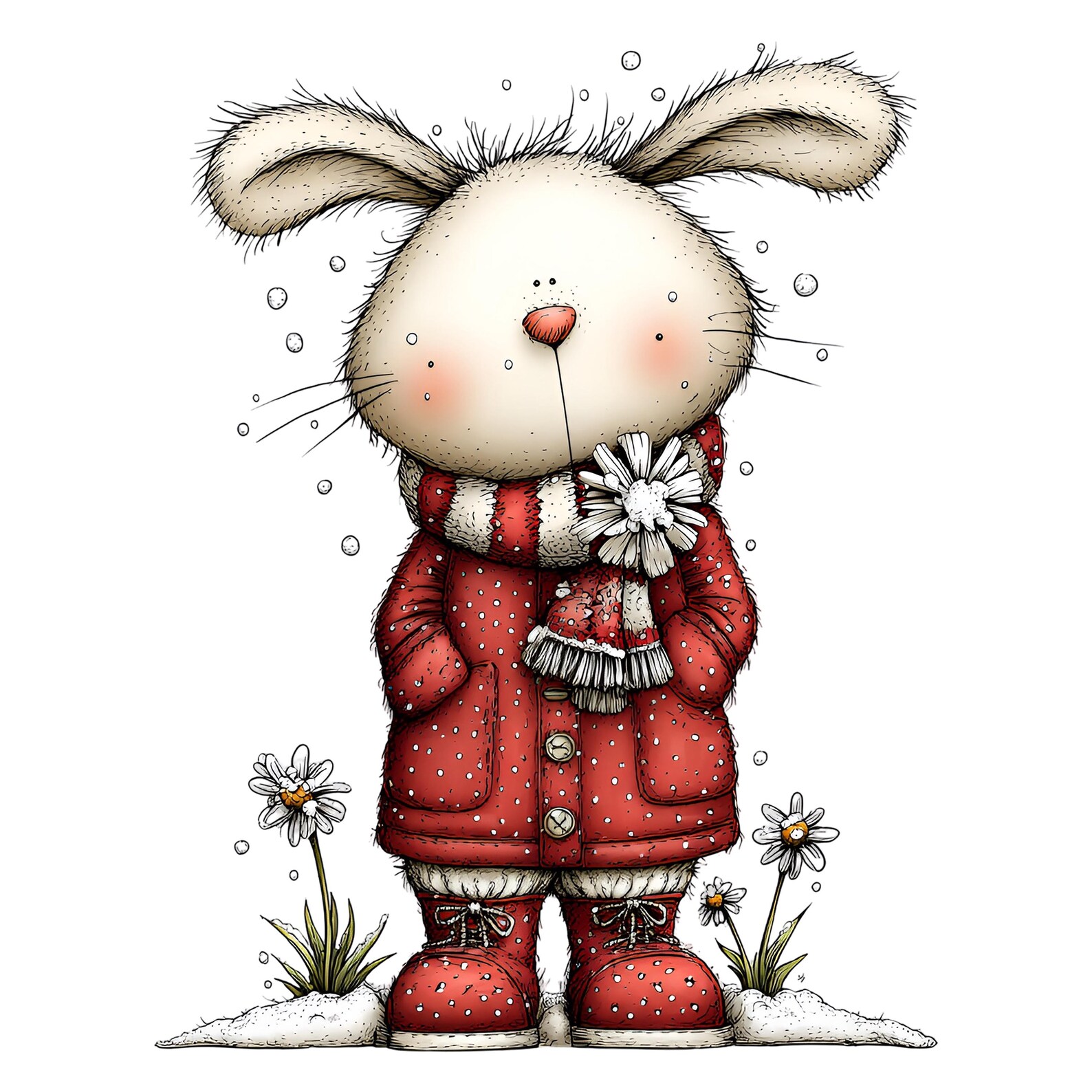 Whimsical Winter Clipart Bundle – Cozy Seasonal PNG Pack (instant ...