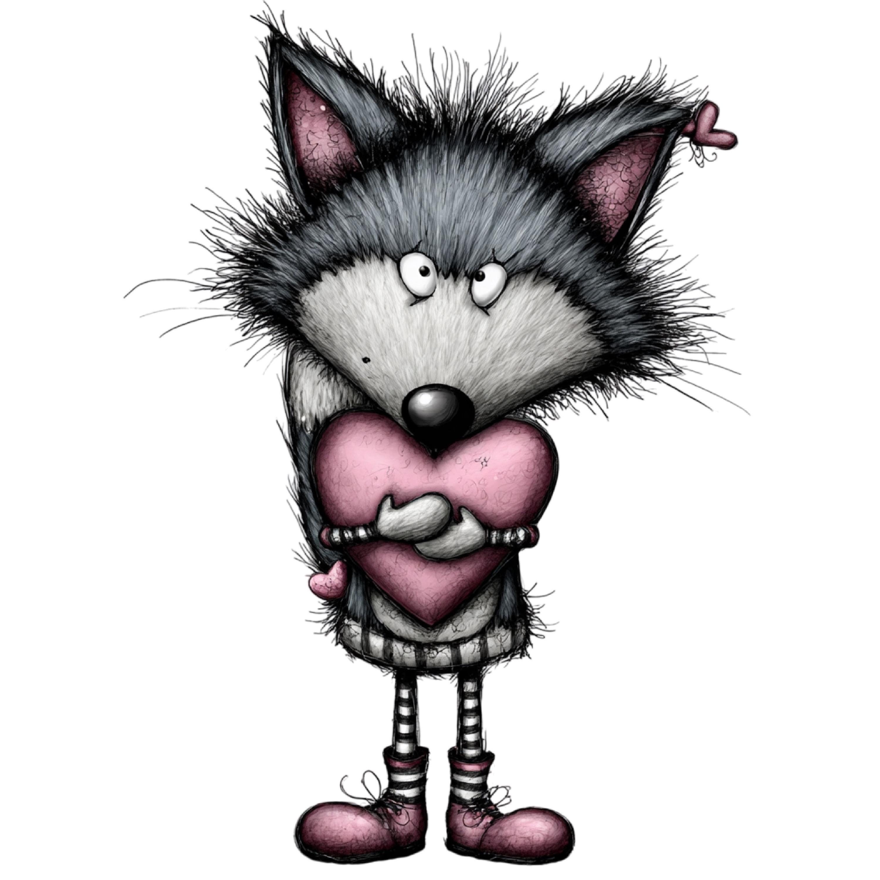 Love Woodland Animals Valentine Clipart – Cute Forest Animal Heart PNG ...