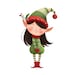 Christmas Elf Clipart: Cute Holiday PNG Images (digital Download) 20 ...