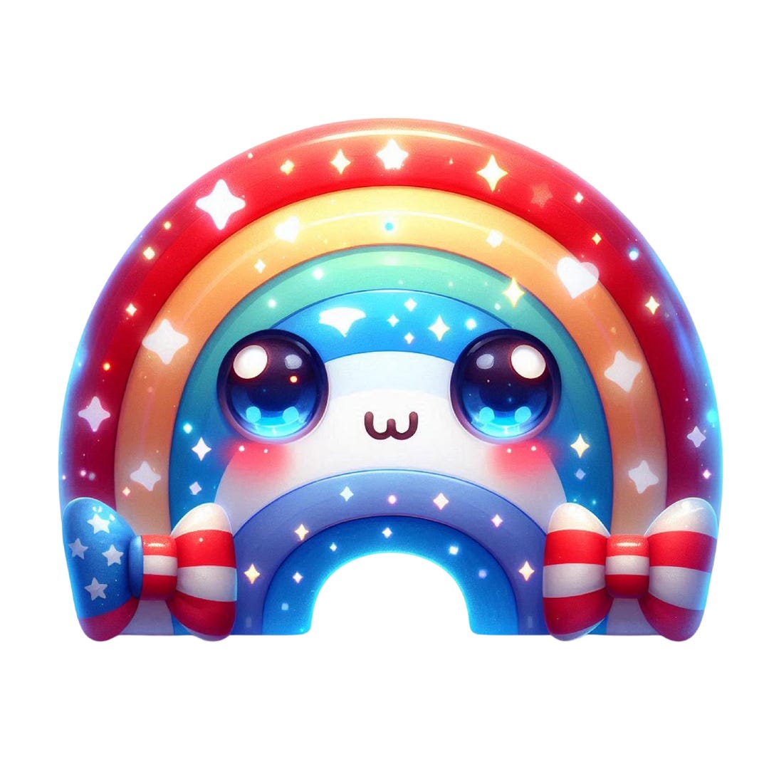 25 PNG Cute Kawaii 4th of July Sublimation Pngs,digital Download ...
