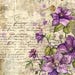 Vintage Purple Floral Journal Pages: Shabby Chic Junk Journal Printable ...