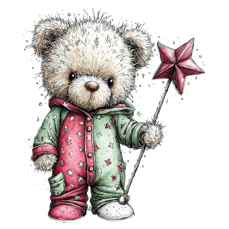 Birthday Teddy Bear Clipart Bundle | Party Illustration Set 38 PNG - Etsy