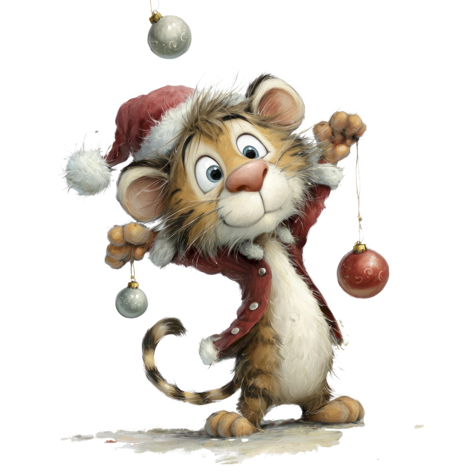 Cute Winter Animal Clipart Set – Whimsical Snow Wildlife PNG Bundle ...