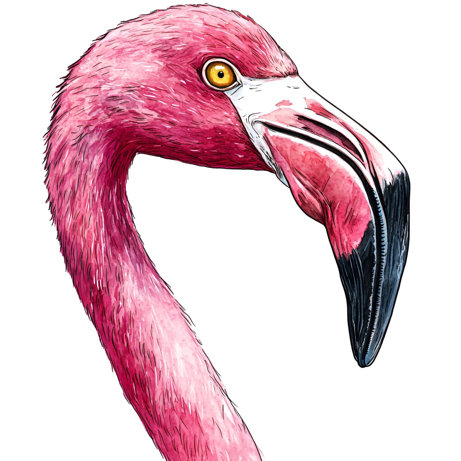 Summer Flamingo Garden Clipart: Tropical Pink Bird PNG Set for Crafts ...