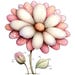 Spring Daisy Flower Clipart Set: Botanical Illustration Bundle 43 PNG ...
