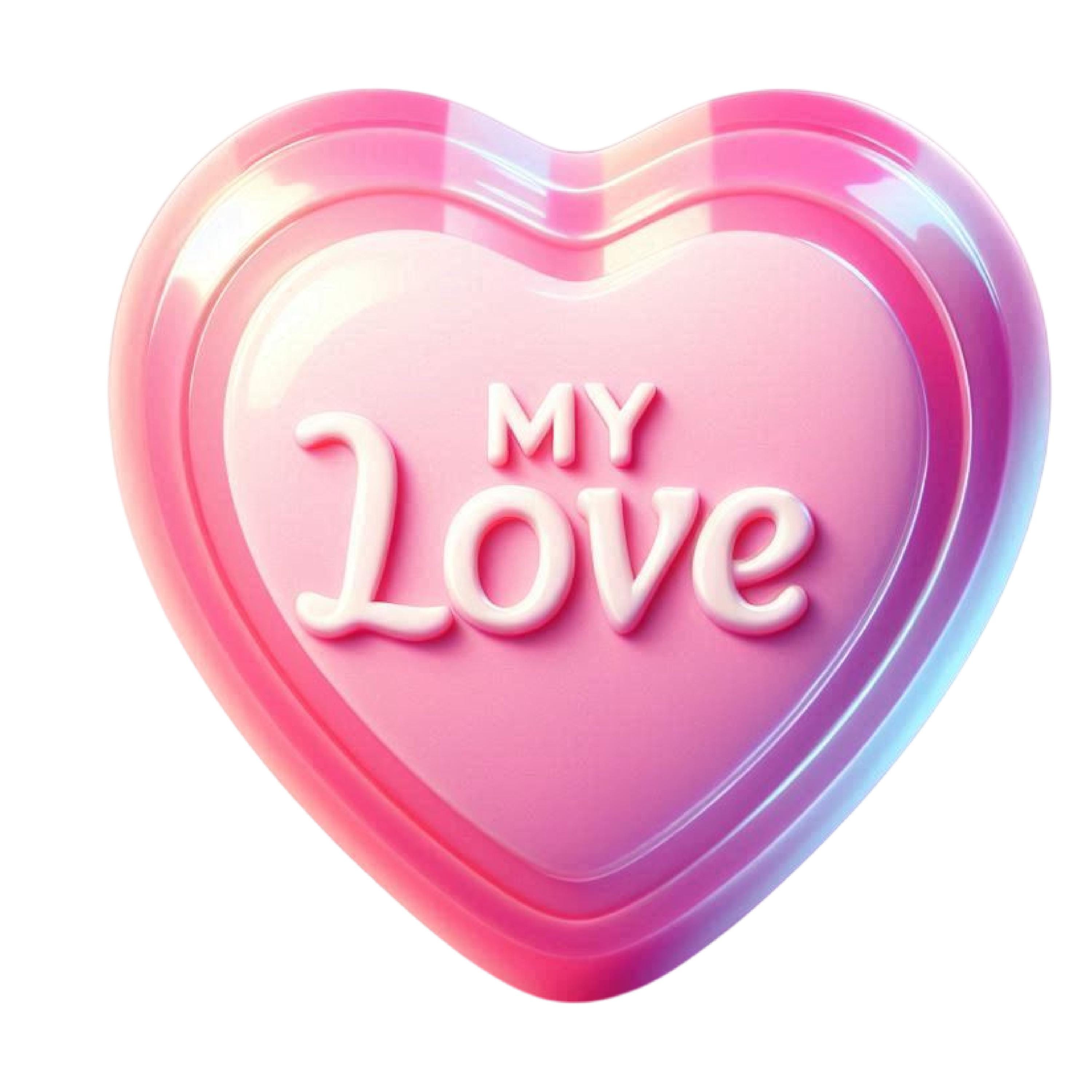 Valentine’s Day Candy Hearts Clipart – Cute Sweet Love PNG Bundle ...
