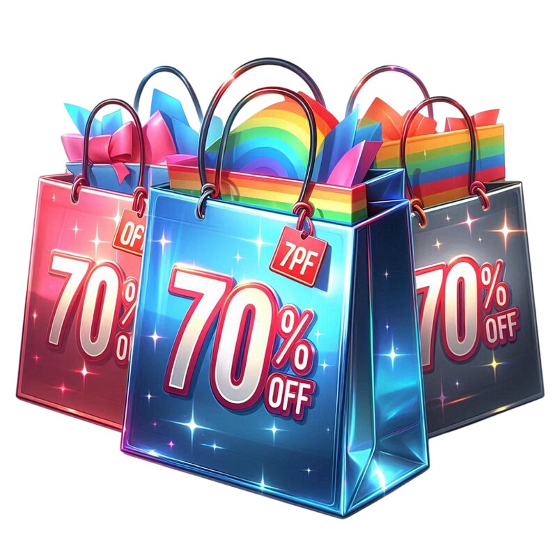 Black Friday Sale Clipart Bundle – Bold Shopping Promotion PNG Set ...