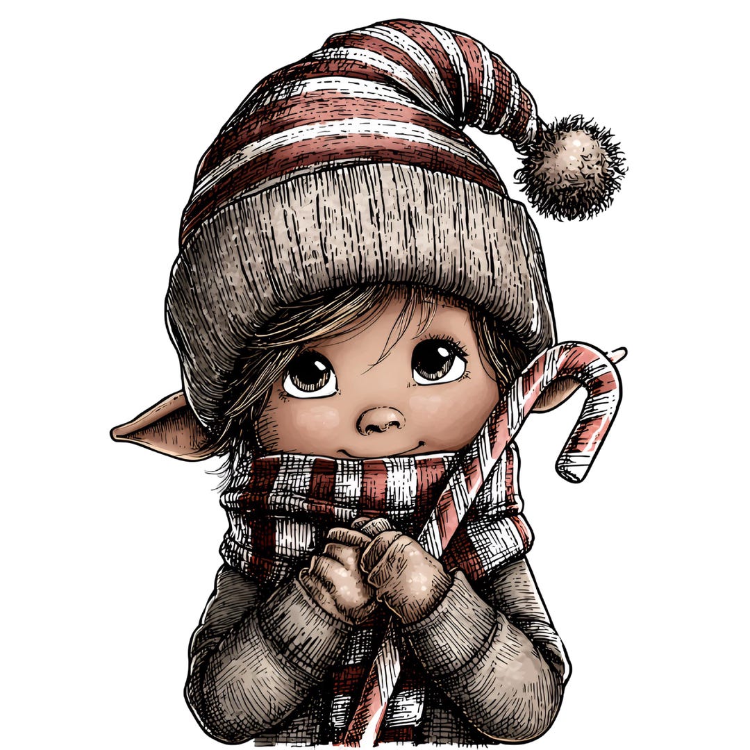 Christmas Kids Watercolor Clipart – Festive Holiday PNG Set (instant ...