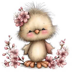 Whimsical Easter Animals Clipart Set: Spring Character Illustration ...