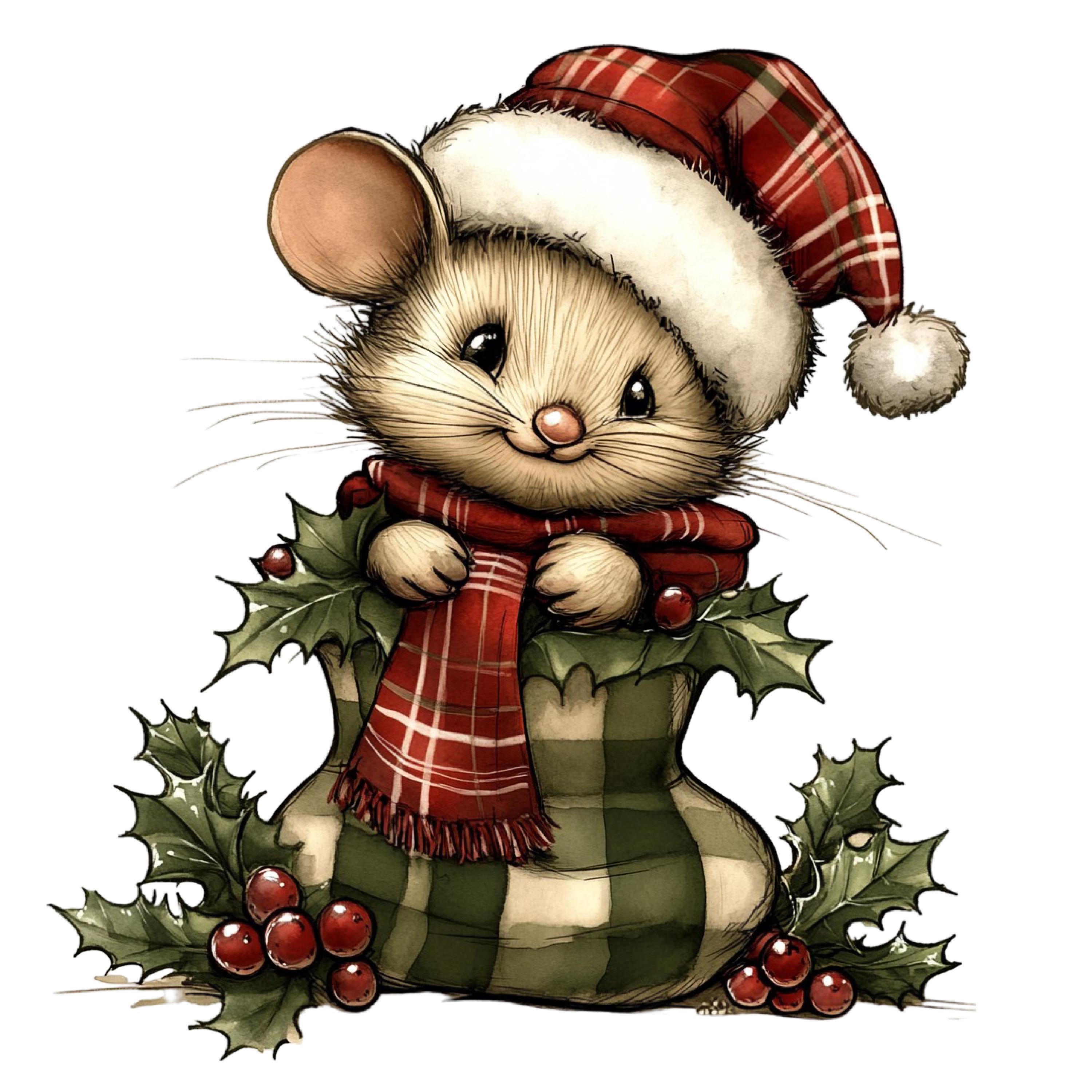 Whimsical Christmas Clipart – Cute Festive Holiday PNG Bundle (digital ...