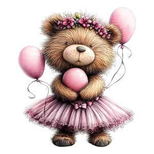 Birthday Bears Clipart Set: Party Celebration Art Bundle 30 PNG - Etsy