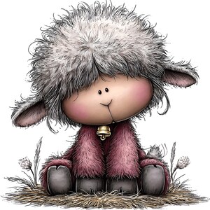 Farm Animals Christmas Clipart – Rustic Holiday PNG Set (instant ...