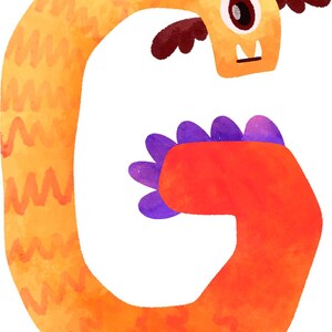26 PNG Halloween Alphabet Monster Letters,highresolution Images,animal ...