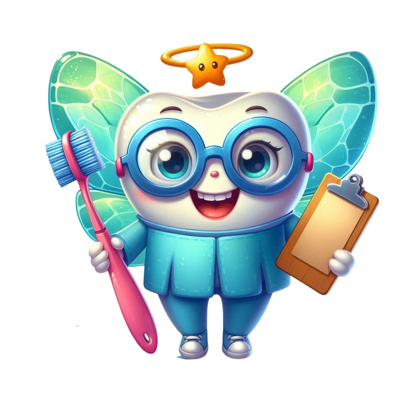 27 PNG Mascot Cute Tooth Fairy Clipart,scrapbook Images,watercolor ...