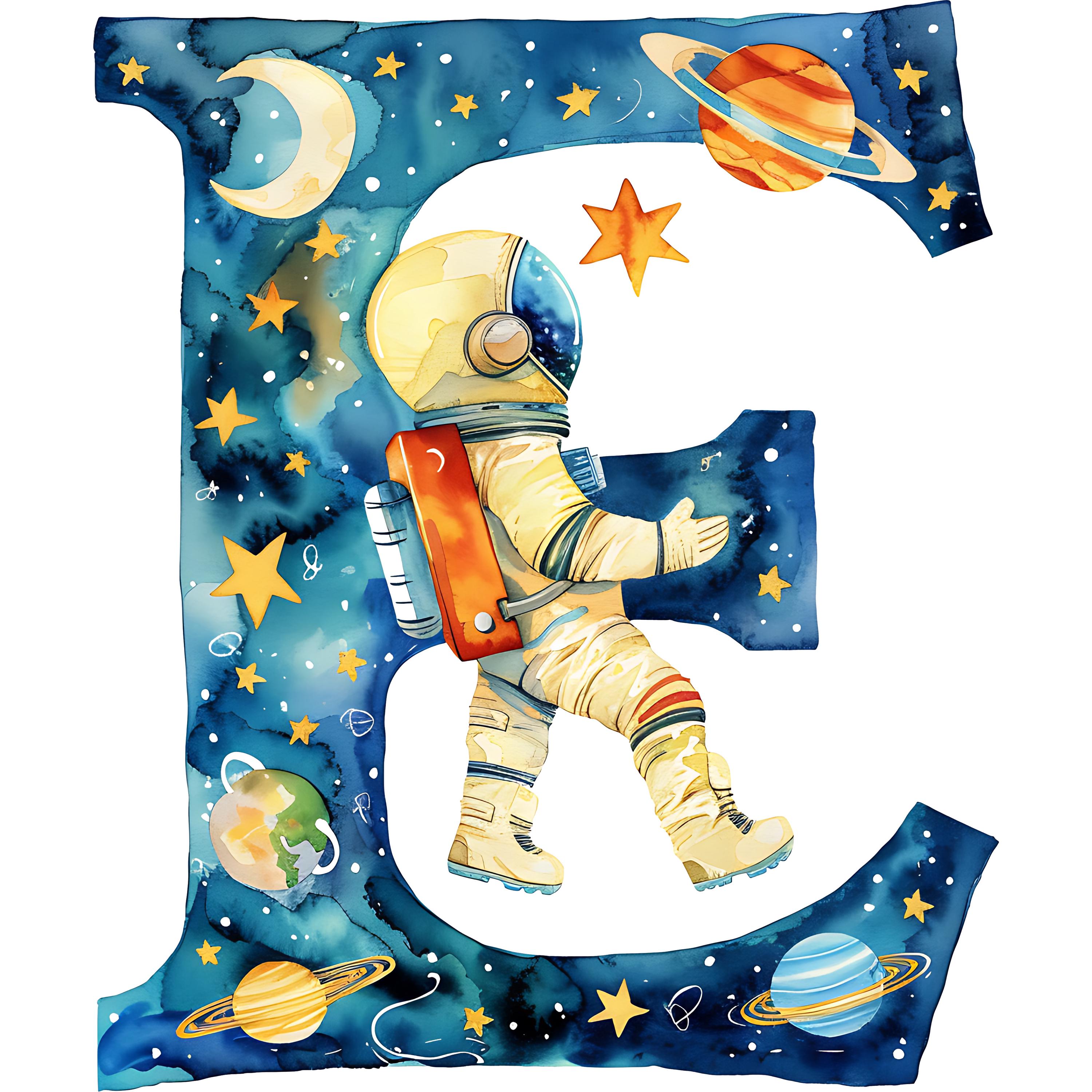 26 PNG Watercolor Space Alphabet,highresolution Images, Space Png ...