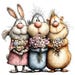 Whimsical Easter Animals Clipart Set: Spring Character Illustration ...