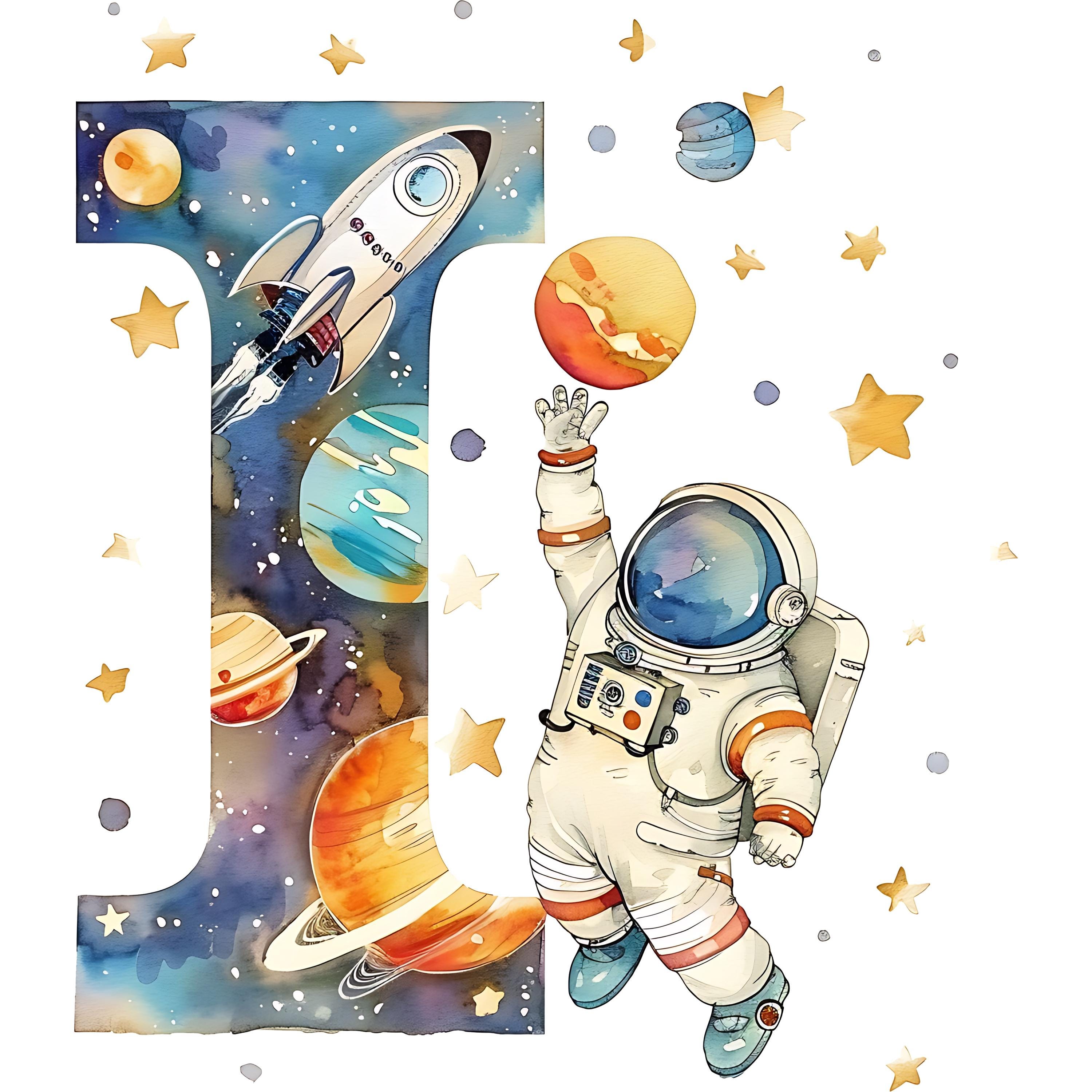 26 PNG Watercolor Space Alphabet,highresolution Images, Space Png ...