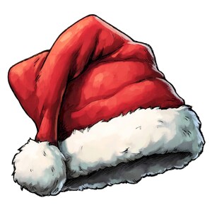 Santa Hat Christmas Sublimation – Festive Holiday PNG Bundle (digital ...
