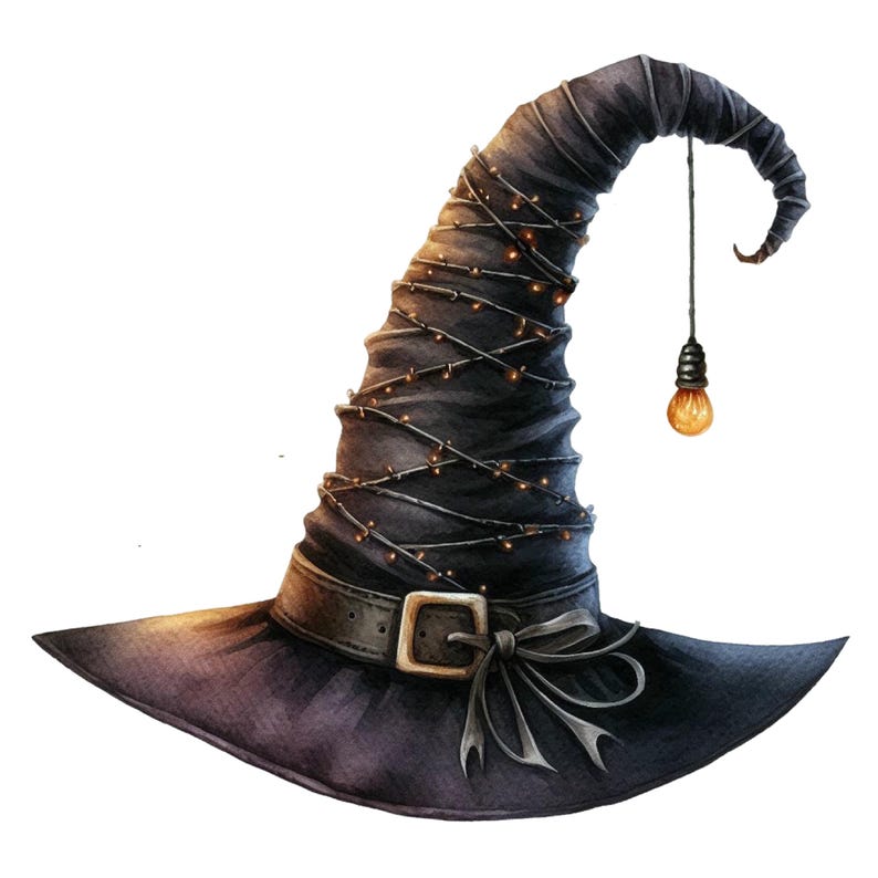 27 PNG Watercolor Witch Hats Collection,png Files,perfect for ...