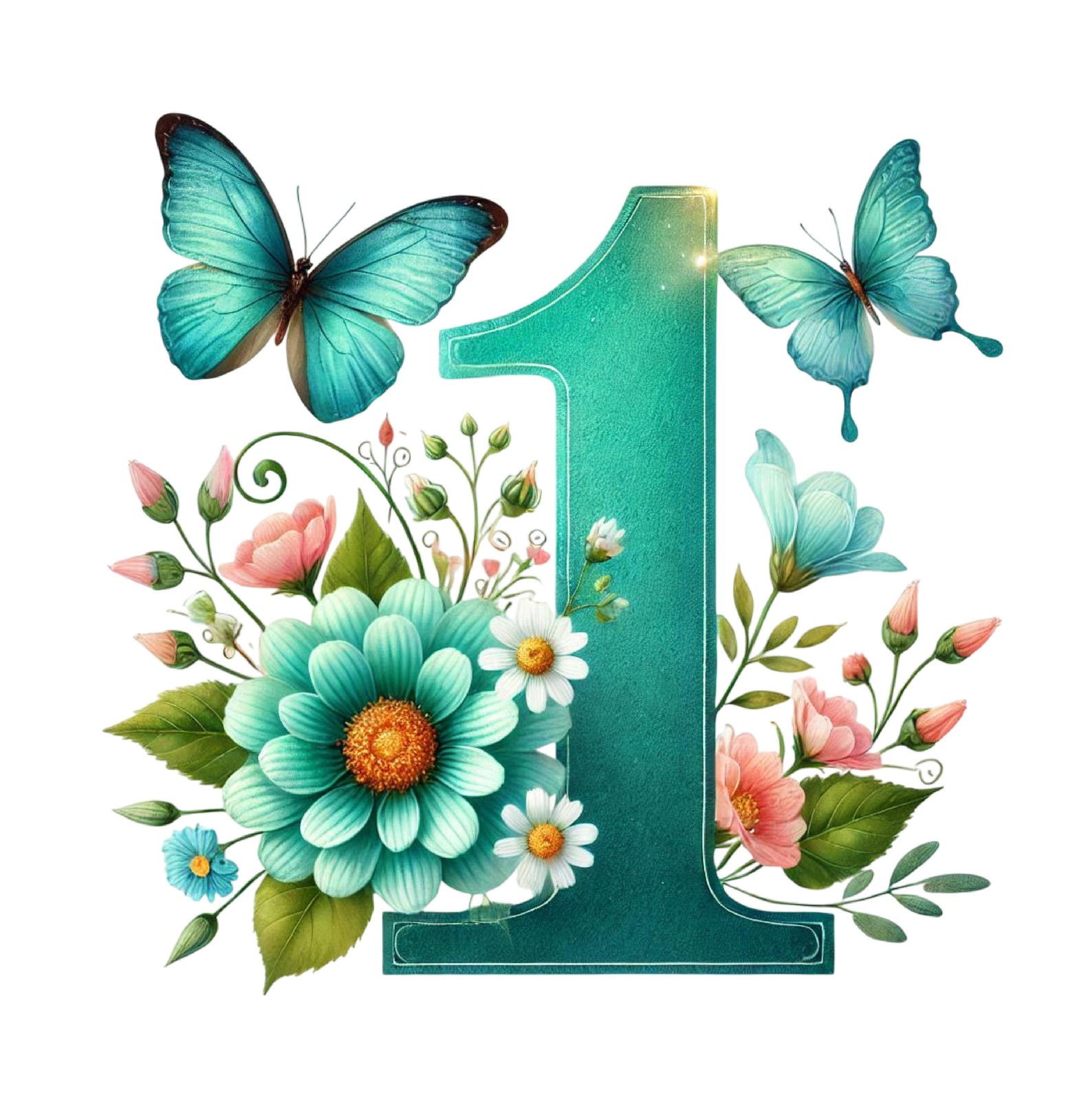 Watercolor Spring Alphabet Clipart – Floral Letter PNG Set (digital ...