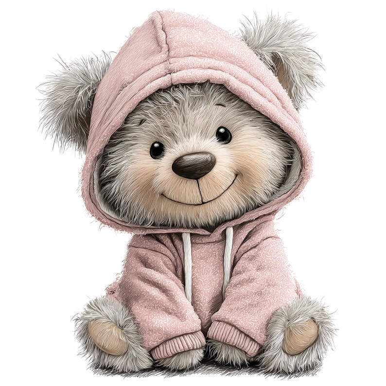 Whimsical Teddy Bear Set: Heart-themed Animal Art Bundle 35 PNG - Etsy UK