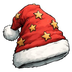 Santa Hat Christmas Sublimation – Festive Holiday PNG Bundle (digital ...